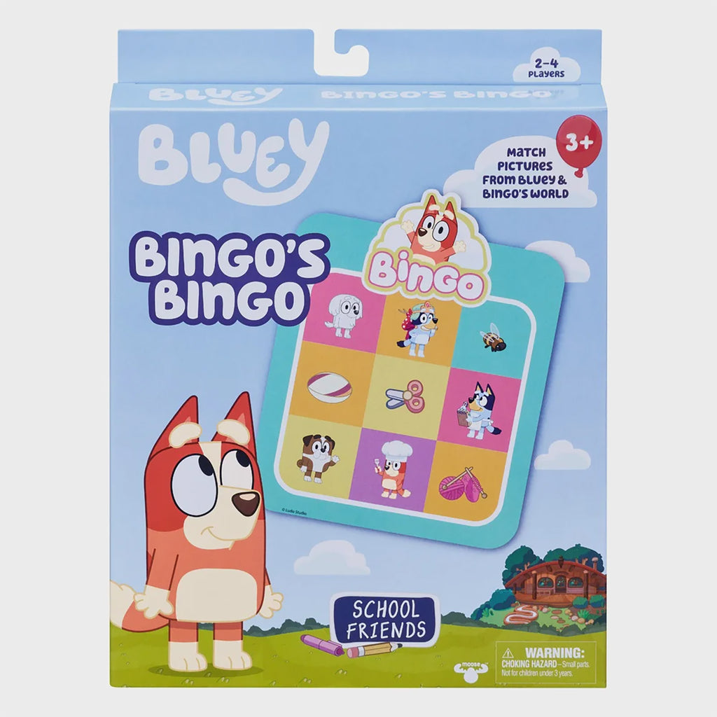 Bluey Bingo's Bingo Card Game - School Friends — COOKIE JAR