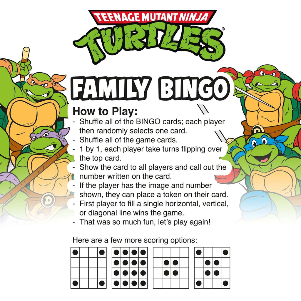 Teenage Mutant Ninja Turtles Family Bingo — COOKIE JAR