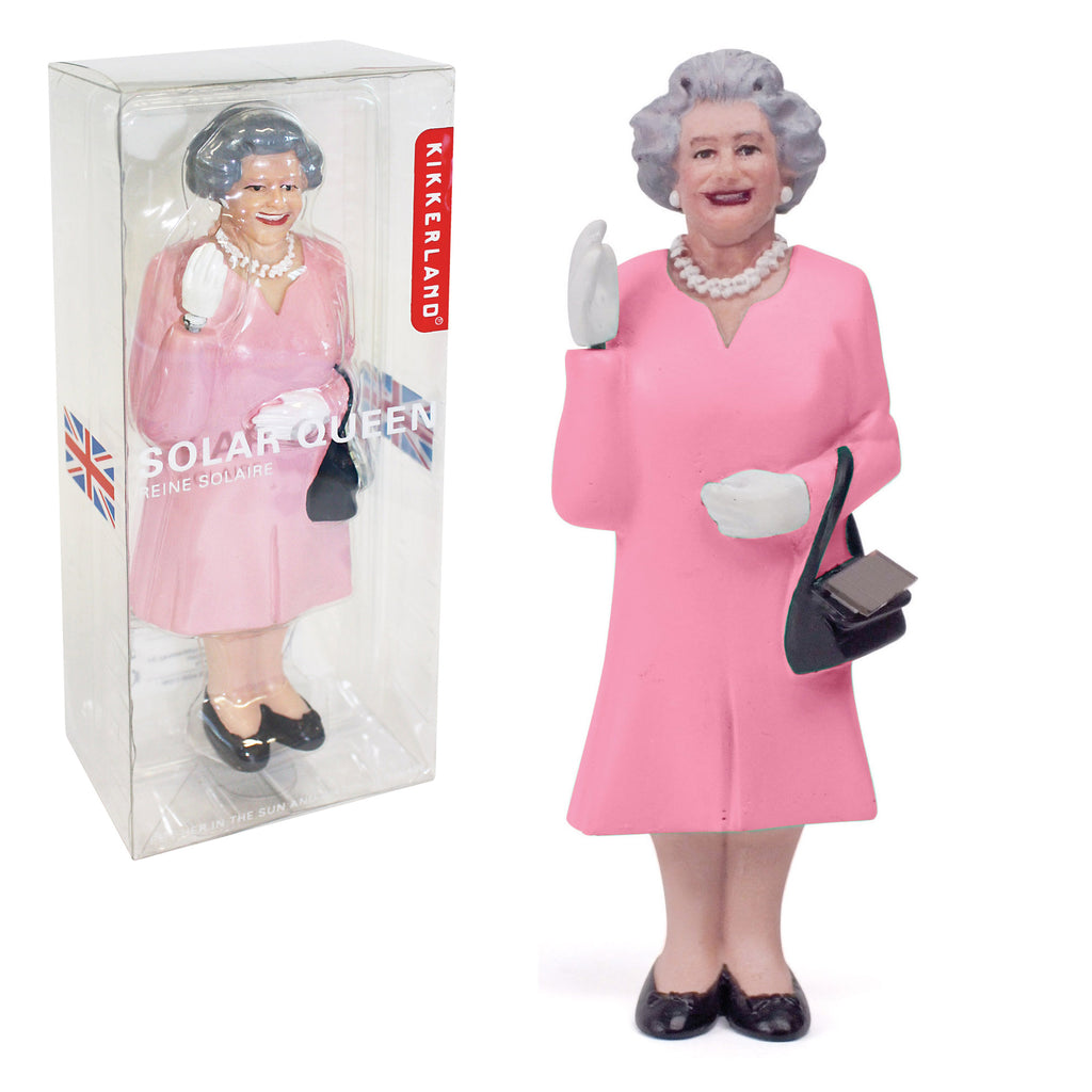 Kikkerland Solar Waving Queen — COOKIE JAR