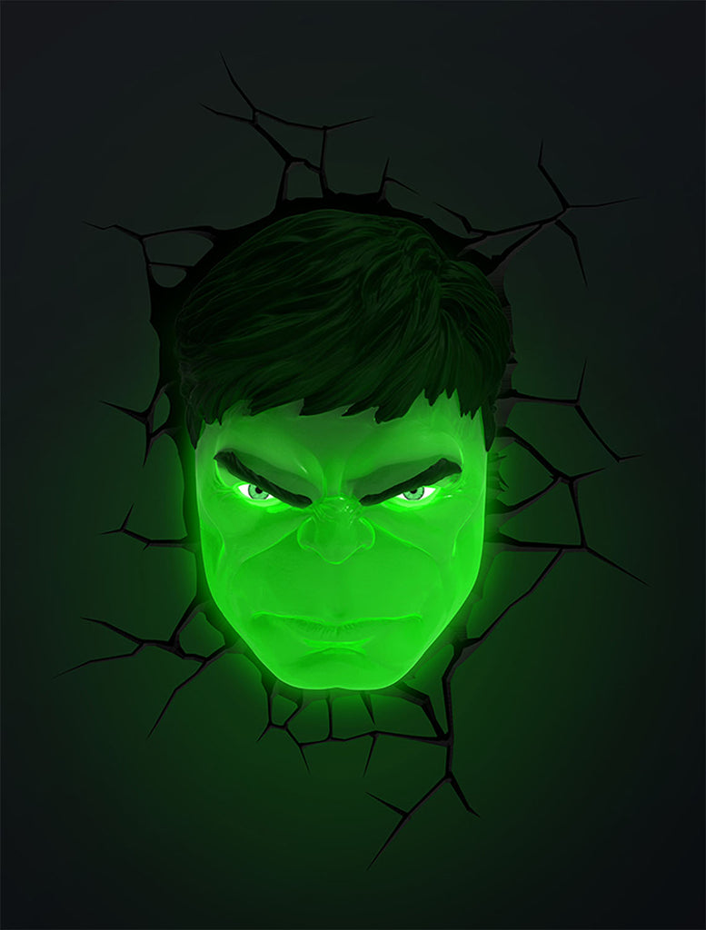 Marvel Hulk Face - 3D Deco Light — COOKIE JAR