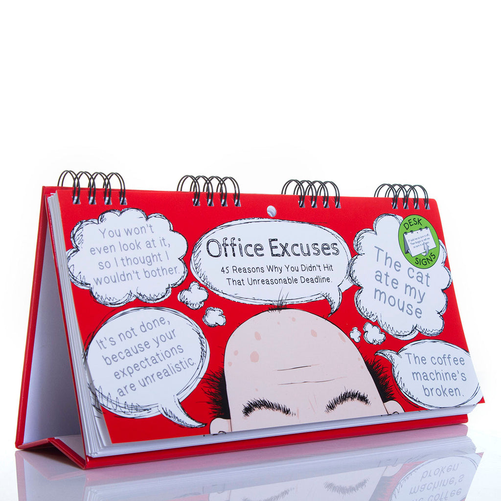 Office Excuses Flip Book — COOKIE JAR
