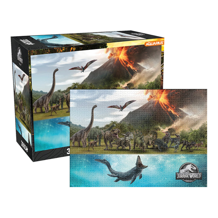 Jurassic World Size Chart 3000pc Puzzle — COOKIE JAR